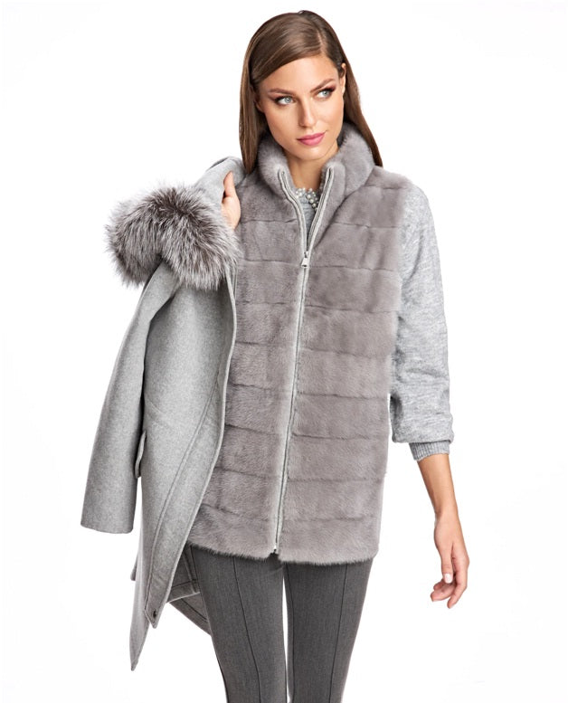 Check Out These Inspirational Ideas for a Grey Coat with a Fur Hood ...