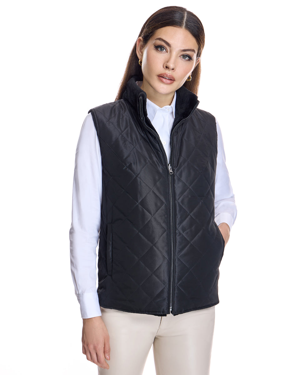 Sheared Mink Reversible Vest – Maximilian